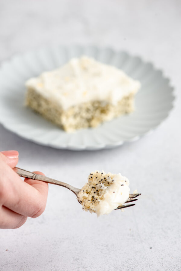Citronkage med birkes og cream cheese glasur